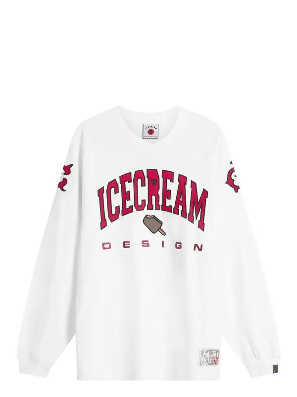 ICECREAM Design Longsleeve T-shirt - White