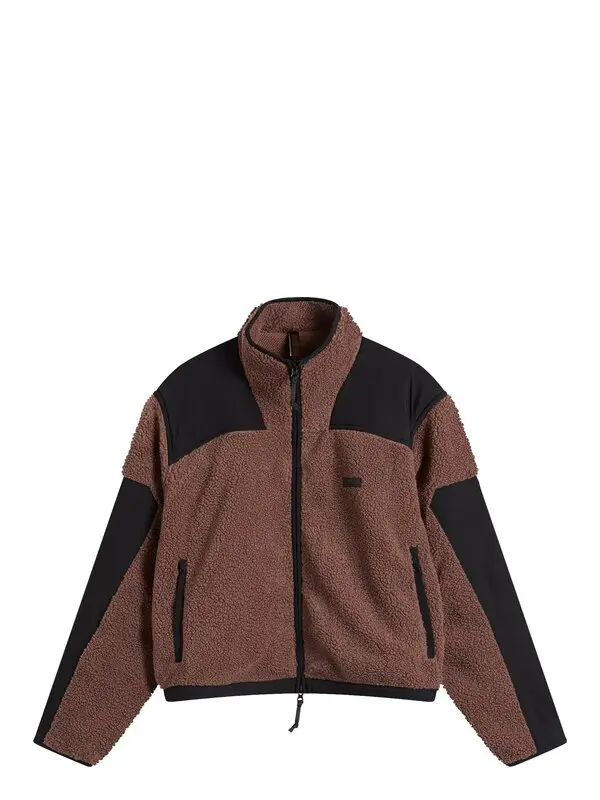 SKIMS Teddy Sherpa Zip-up Jacket - Umber