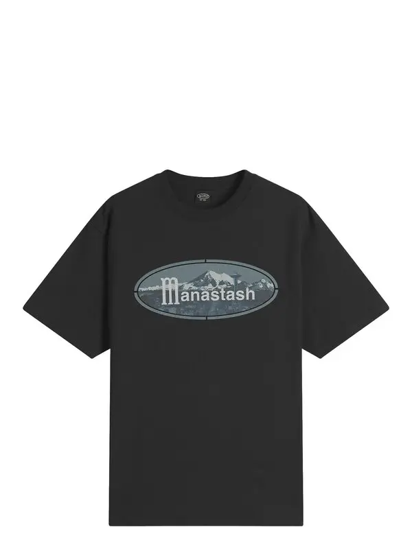 MANASTASH Ridge Logo T-shirt - Black