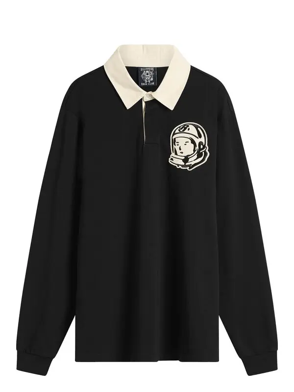 BILLIONAIRE BOYS CLUB Astro Patch Rugby Shirt - Black