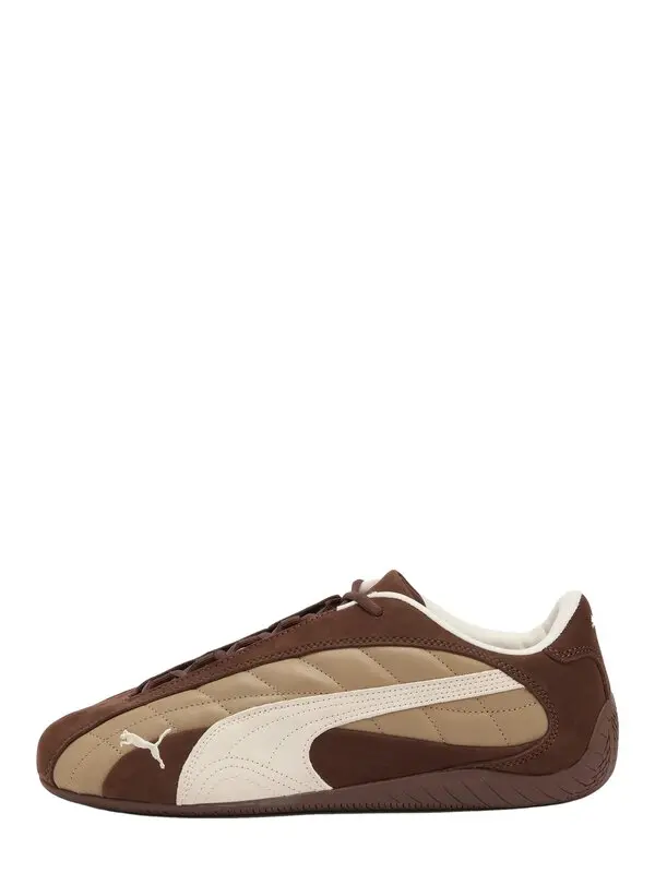 PUMA Speedcat Plus Quilted Sneakers - Espresso Brown/warm White