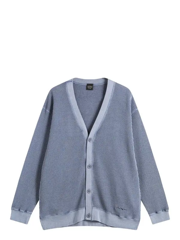 MANASTASH Heavy Snug Thermal Cardigan - Blue Grey