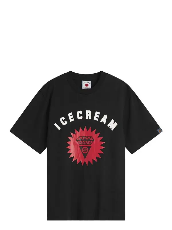 ICECREAM Signet Logo T-shirt - Black