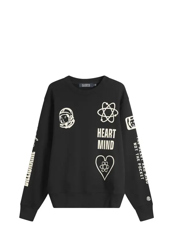 BILLIONAIRE BOYS CLUB Multi Print Sweatshirt - Black