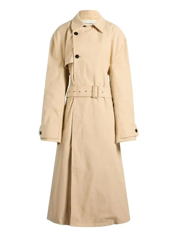 ENTIRE STUDIOS Classic Trench Coat - Lightsand