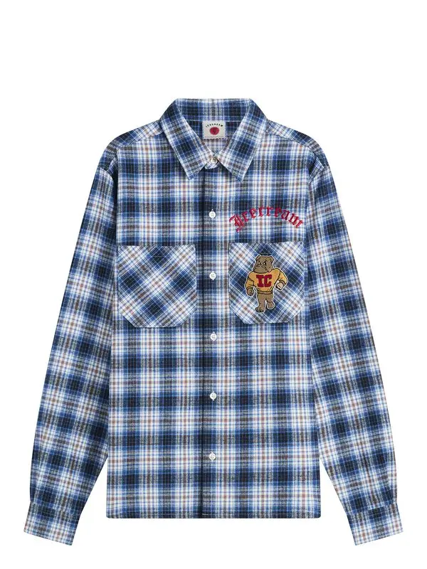 ICECREAM Mascot Check Shirt - Blue Check