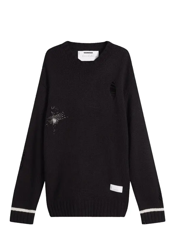 NEIGHBORHOOD Savage Crewneck Sweater - Black