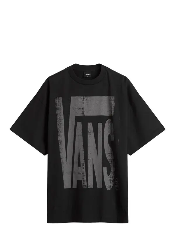 VANS X A.o.d.brushed Logo T-shirt - Washed Black