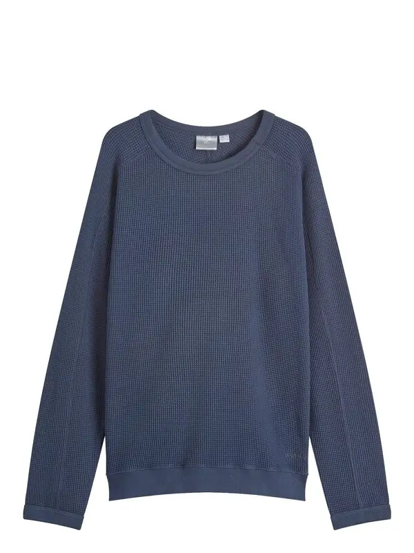 Gramicci Waffle Crew Sweater - Twilight
