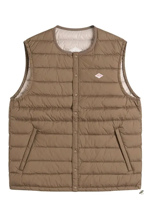 DANTON Inner Down Crewneck Vest - Olive