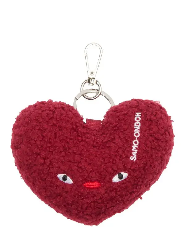 SAMO ONDOH Loveyom Keychain - Eco Shearling Red