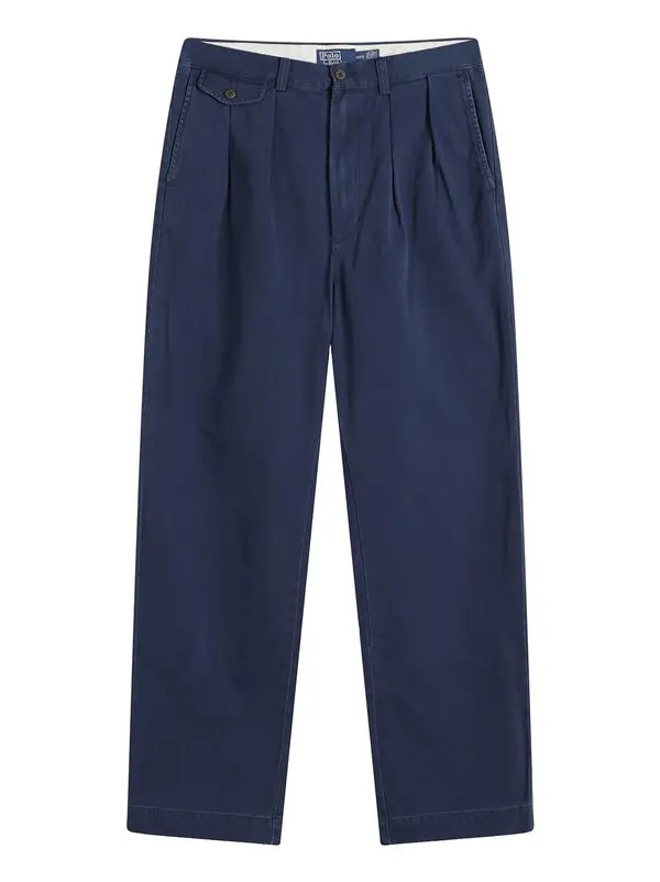 Ralph Lauren Whitman Pleated Trousers - Newport Navy