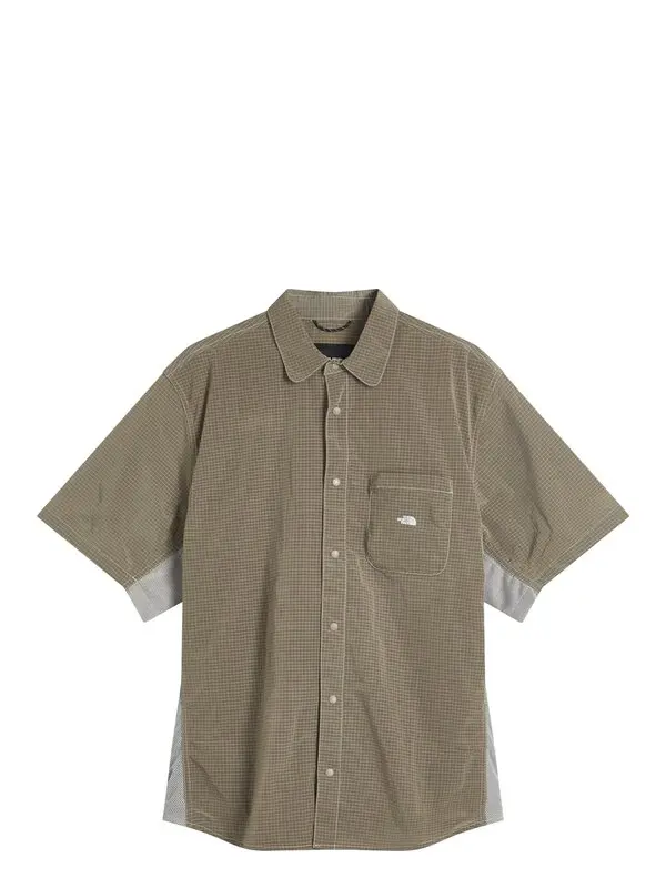 The North Face Fabric Mix Short Sleeve Shirt - Gravel