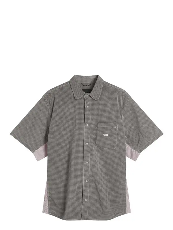 The North Face Fabric Mix Short Sleeve Shirt - High Rise Grey