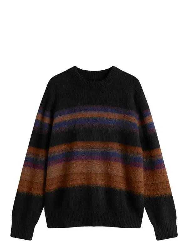 WAX LONDON Wilde Stripe Jumper - Black/dark Multi