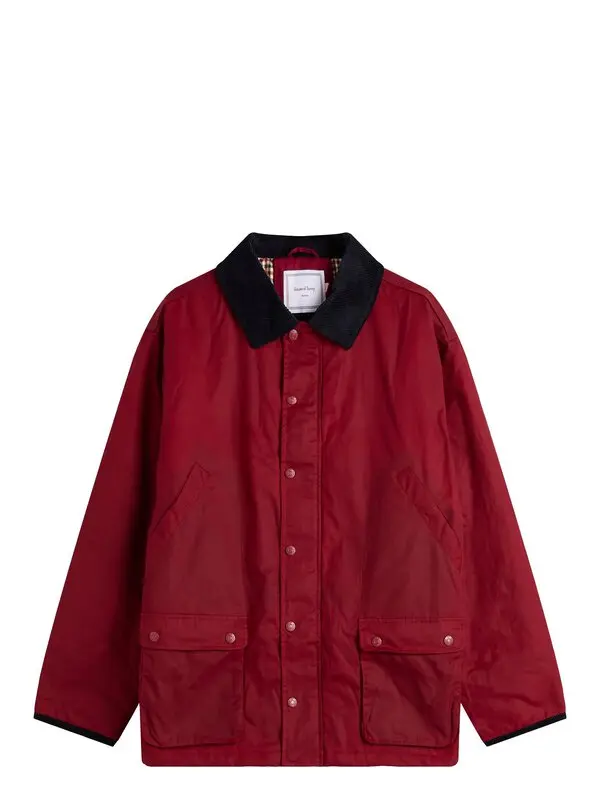 HOUSE OF SUNNY Wax Rain Jacket - Wine