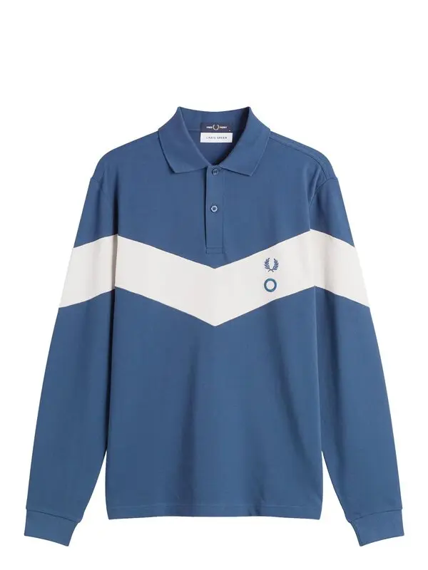 Fred Perry X Craig Green Graphic Polo Shirt - Insignia Blue
