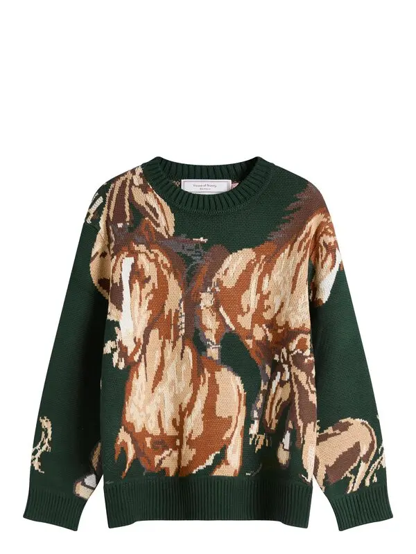 HOUSE OF SUNNY Wild Horses Jumper - Emerald Green