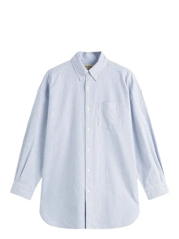 BEAMS Big Bd Shirt - Navy