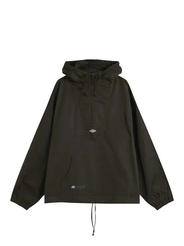 UMBRO BY SLAM JAM Masked Waxed Anorak - Dark Olive