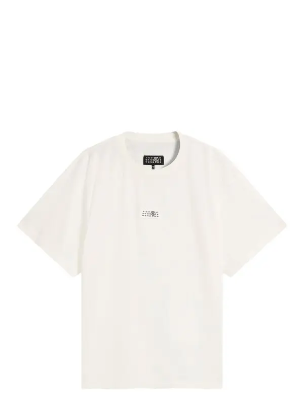 MAISON MARGIELA Logo Cotton T-shirt - Off White