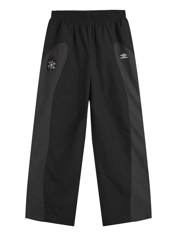 UMBRO BY SLAM JAM Rose Crest Track Pants - Black Dark Gray