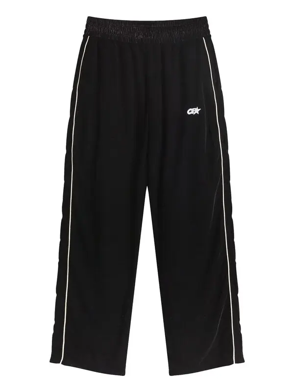 COLE BUXTON Velour Track Pants - Black