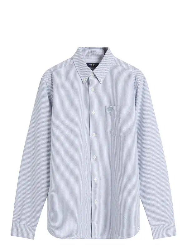 Fred Perry Oxford Stripe Shirt - Blue/white