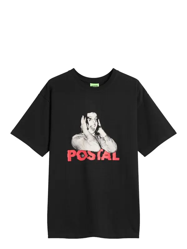POSTAL Hear No T-shirt Presented By - Black