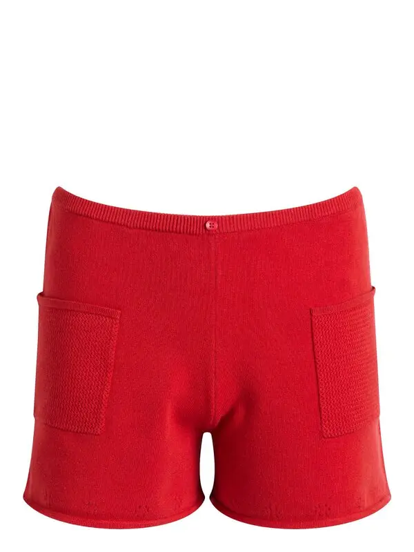 PEACHY DEN Marie Knit Shorts - Jam