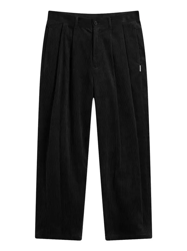 TTT MSW Corduroy 2-tuck Trousers - Black