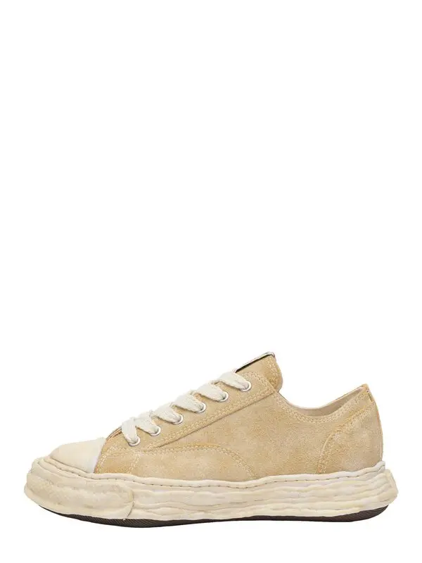Mihara Yasuhiro Peterson 23 Vintage Suede Low-top Sneakers - White
