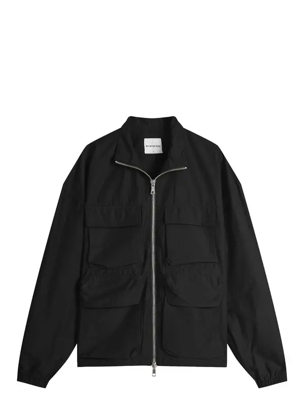 MKI MIYUKI ZOKU Cotton Nylon Track Jacket - Black