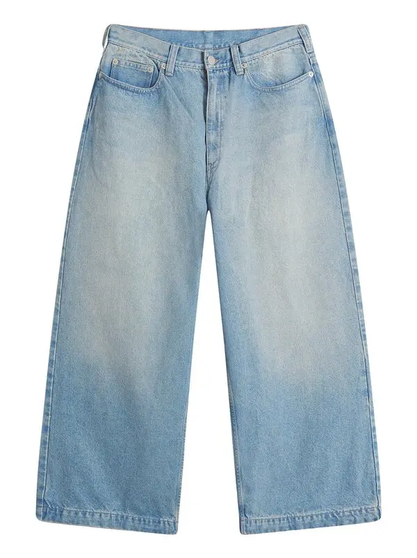 BEAMS Balloon Wide Denim Jeans - Indigo