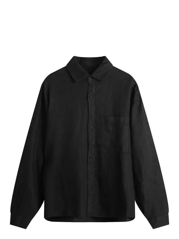 MKI MIYUKI ZOKU Linen Box Dress Shirt - Black