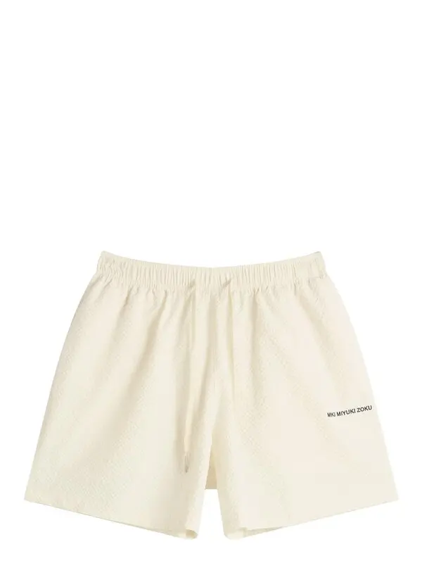 MKI MIYUKI ZOKU Seersucker Shorts - Bone