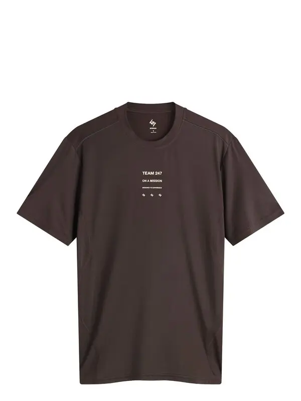 REPRESENT 247 Short Sleeve Runner T-shirt - Chocolate Torte