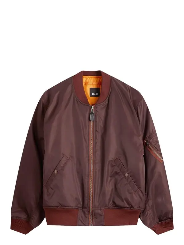 BEAMS Ma-1 Flight Jacket - Brown