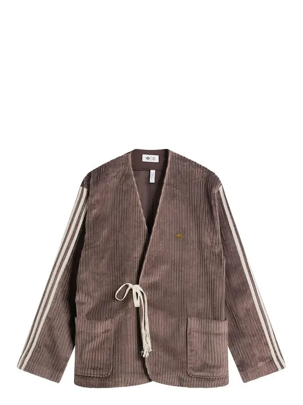 Adidas X Clot Sports Jacket - Dark Brown