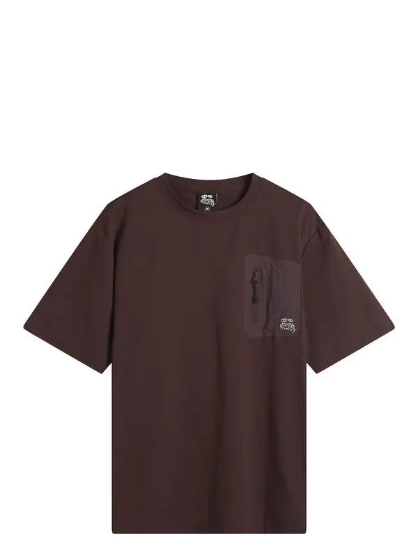 KARMA8A Logo Pocket Rue T-shirt - Brown