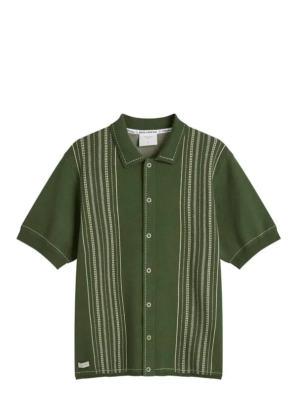 PERCIVAL Accolades Knitted Shirt - Forest