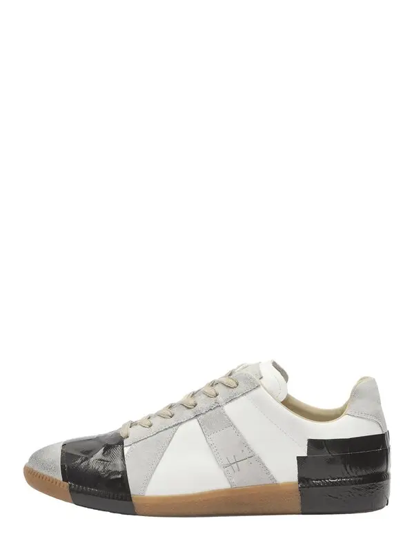 MAISON MARGIELA Repaired Replica Sneaker - Off White/black