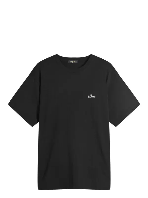 DIME Cursive Logo T-shirt - Black