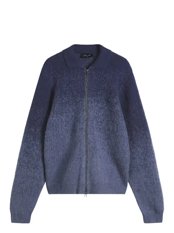 DIME Mohair Double Zip Knit - Midnight Blue