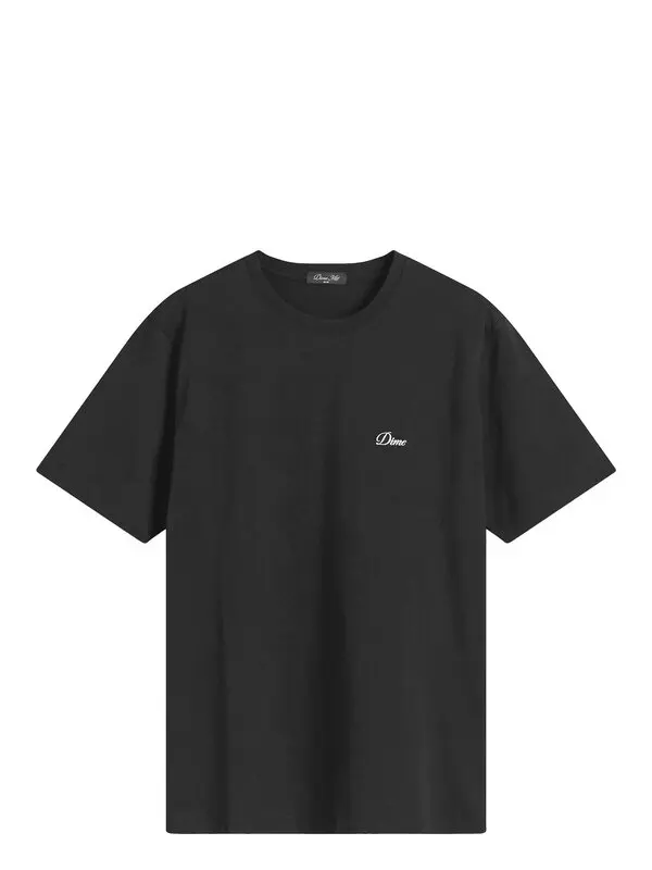 DIME Cursive Logo T-shirt - Black