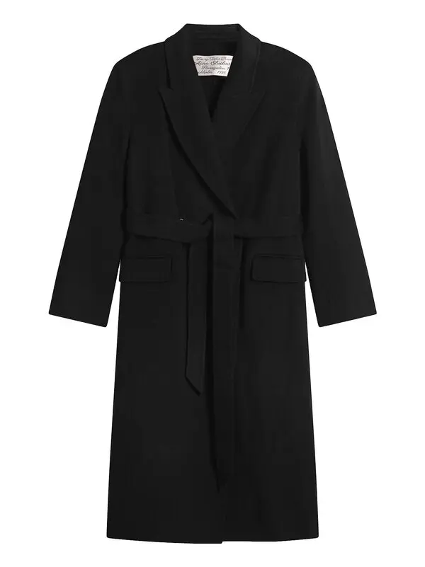Acne Studios Double-breasted Wool-cashmere Coat - Black