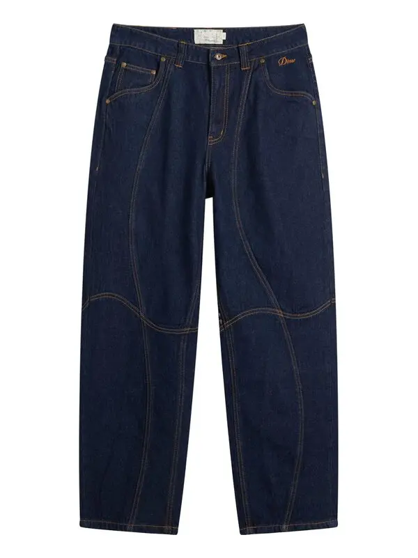 DIME Classic Baggy Denim Pants - Indigo Paneled