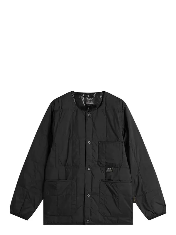 Taion Work Crew Neck Down Jacket - Black