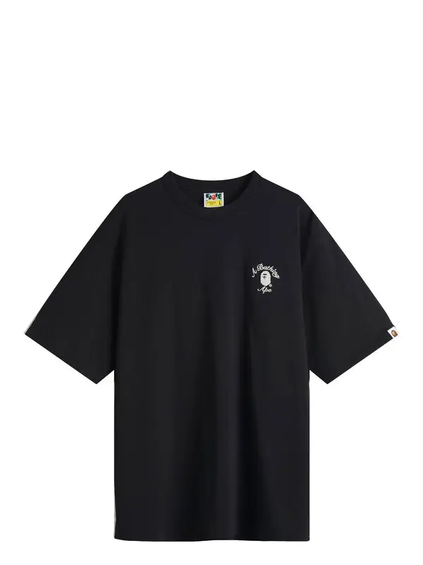 A BATHING APE One Point College Relaxed Fit T-shirt - Black