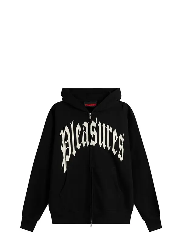 PLEASURES Twitch Zip Hoodie - Black